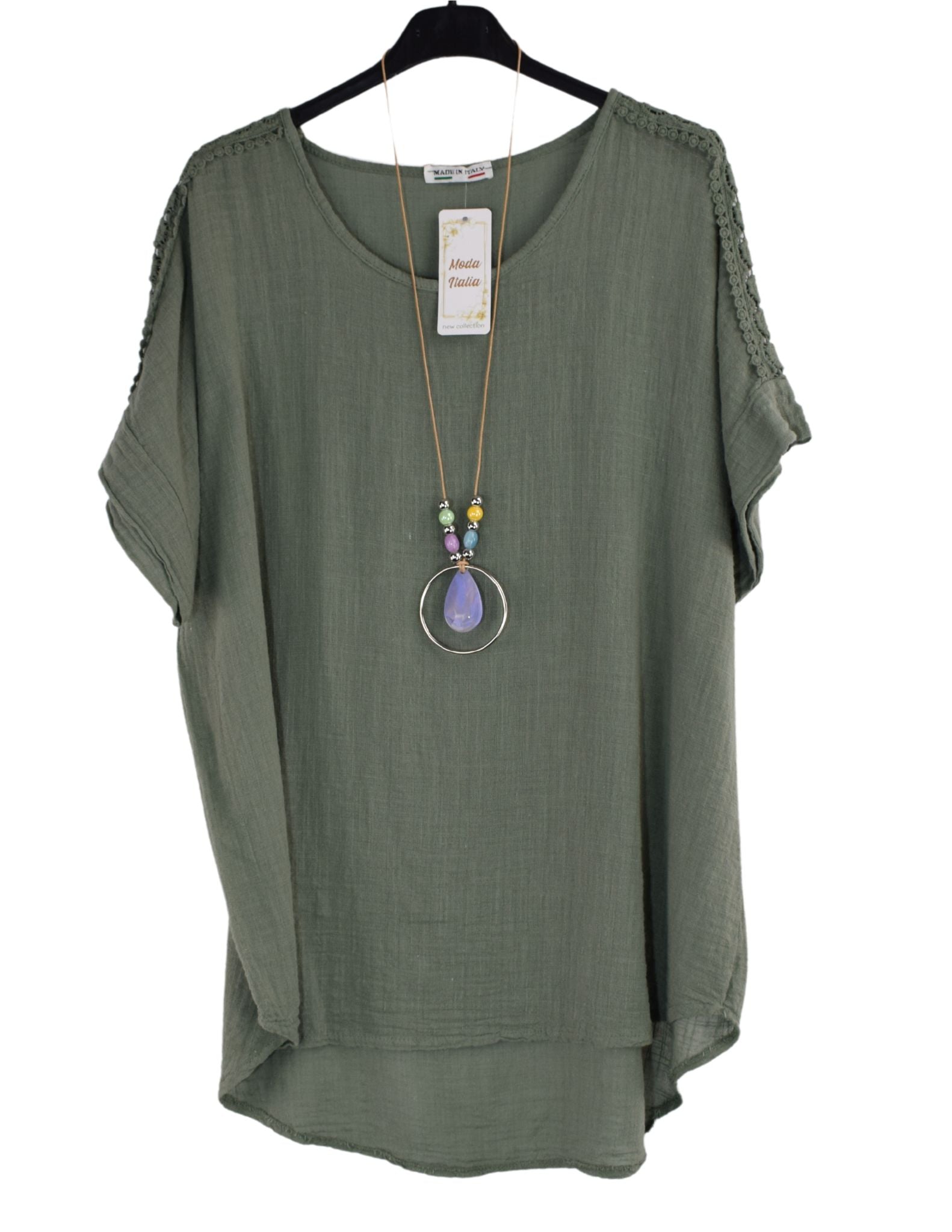 Cotton Lace Detail Summer Top for Women Lightweight Tunic Top **CLEARA ...